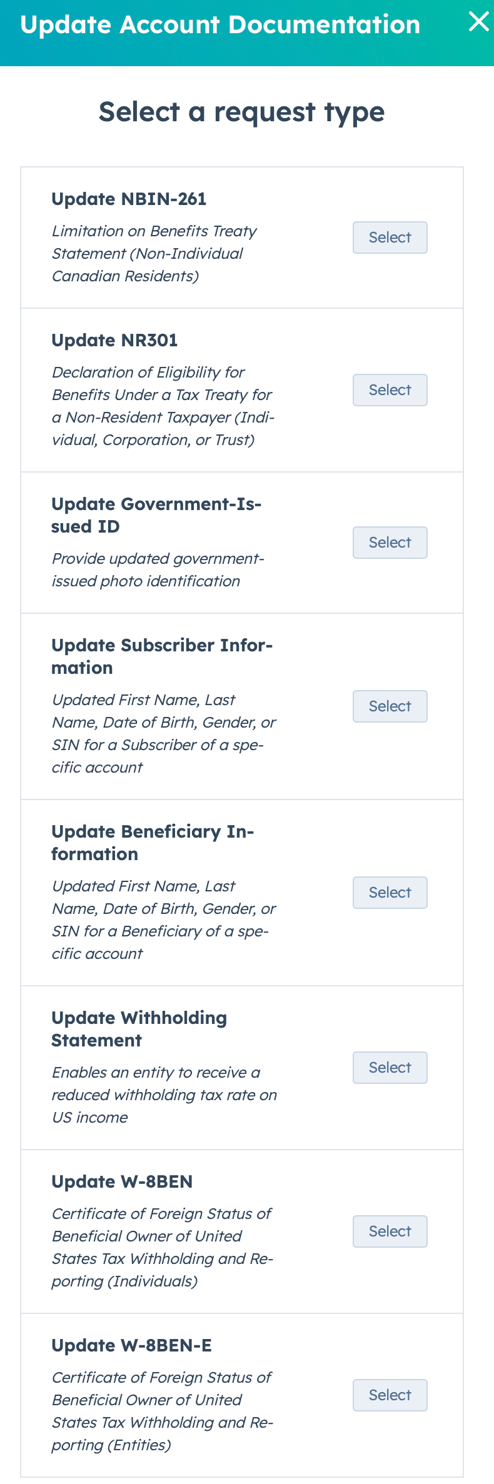 How to Submit a Update NR301 Form